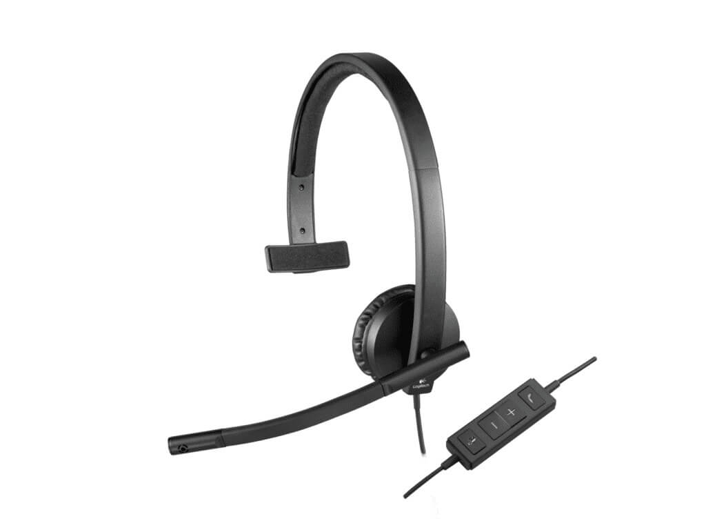 Logitech H570e USB Mono Headset with Noise-Cancelling Mic - tech.co.za