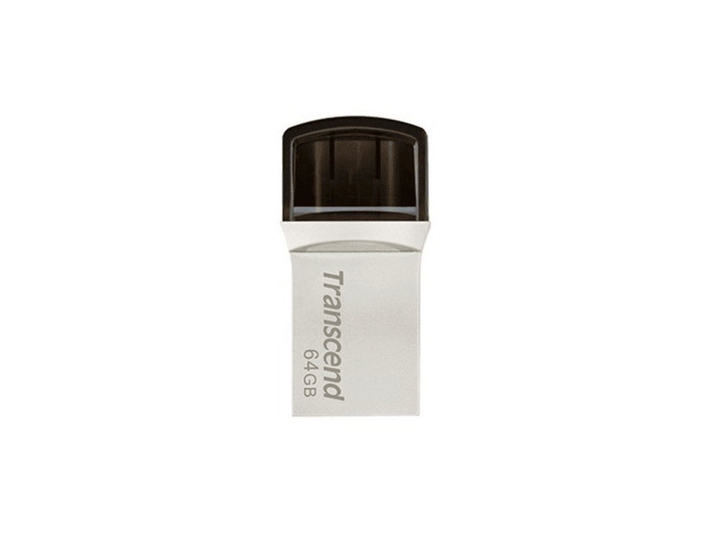 Trancend 64GB Jetflash 890 USB-C & USB 3.1 OTG Flash Drive - Silver ...