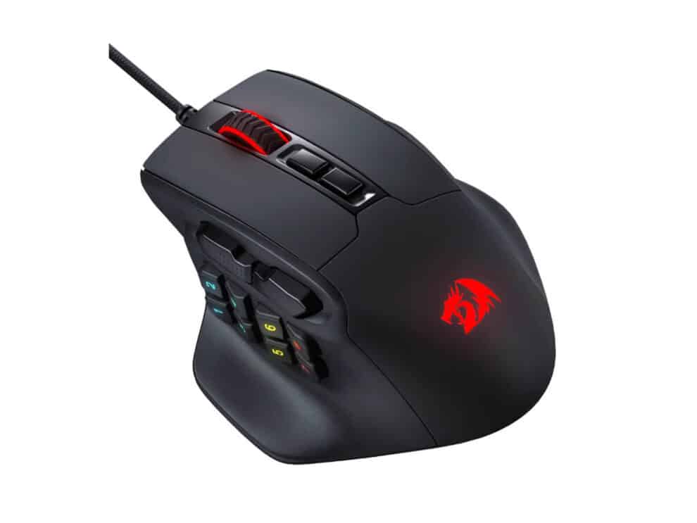 REDRAGON Aatrox 6200DP RGB MMO Gaming Mouse - Black - tech.co.za