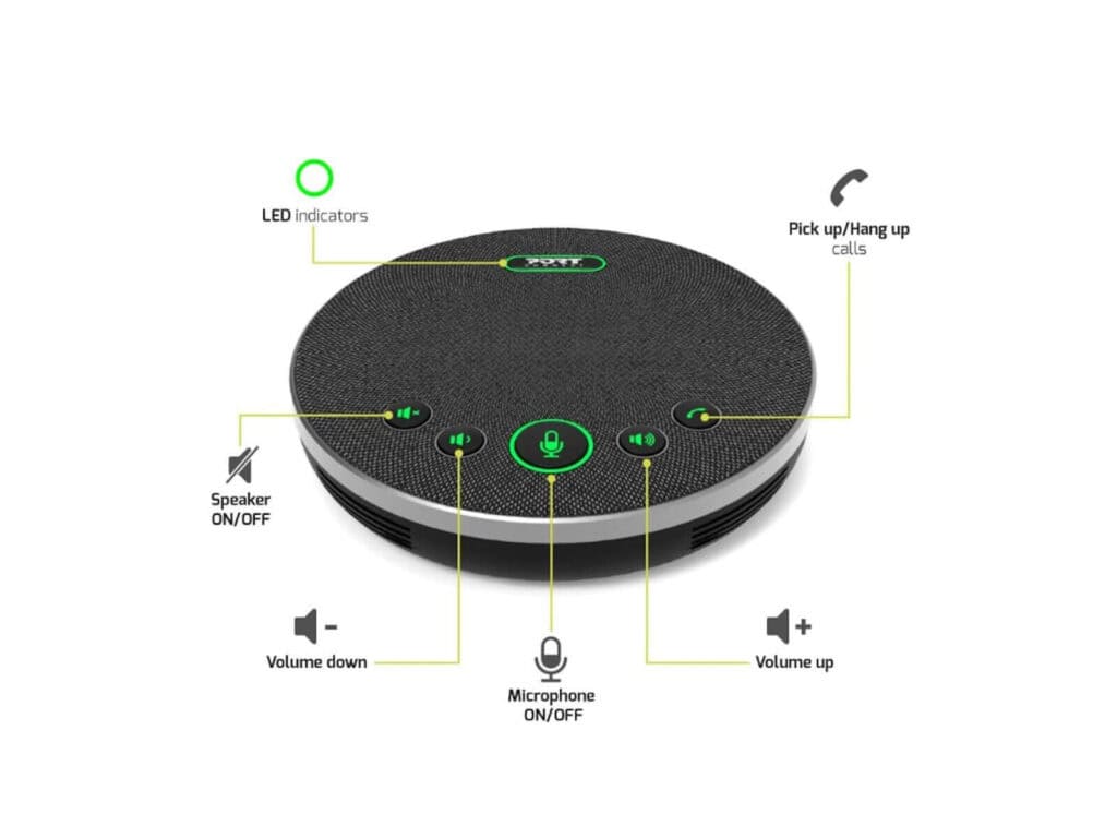 Port Connect Conference Room Speaker with Omidirectional Microphone ...