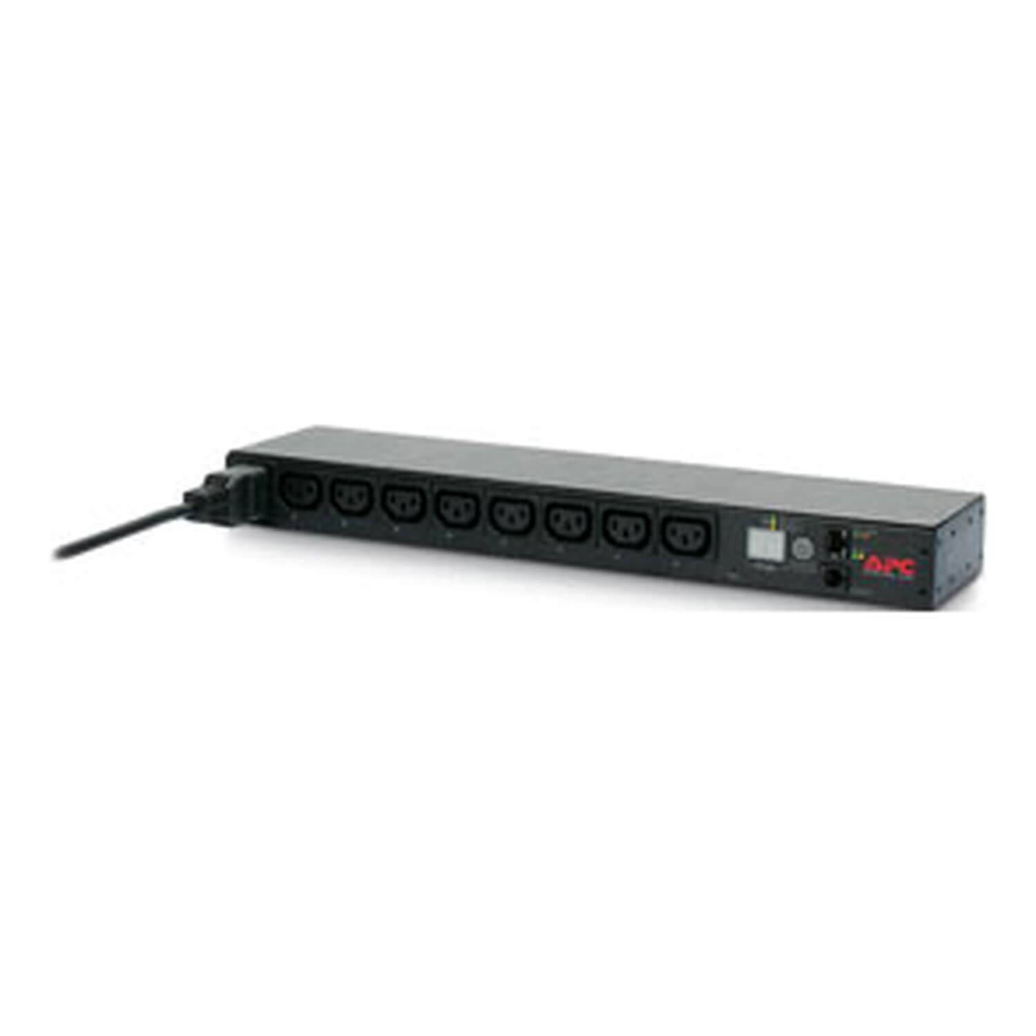 APC NetShelter Switched Rack PDU, 1U, 1PH, 3.7kW 230V 16A or 3.3kW 208V 16A, 8 C13 outlets, C20 ...