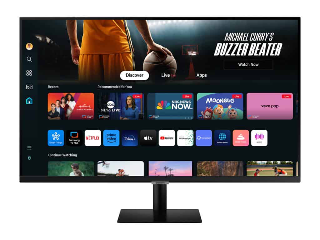 Samsung M70D Smart Monitor - 32", 4k 3840 x 2160, 60Hz, 4ms - tech.co.za