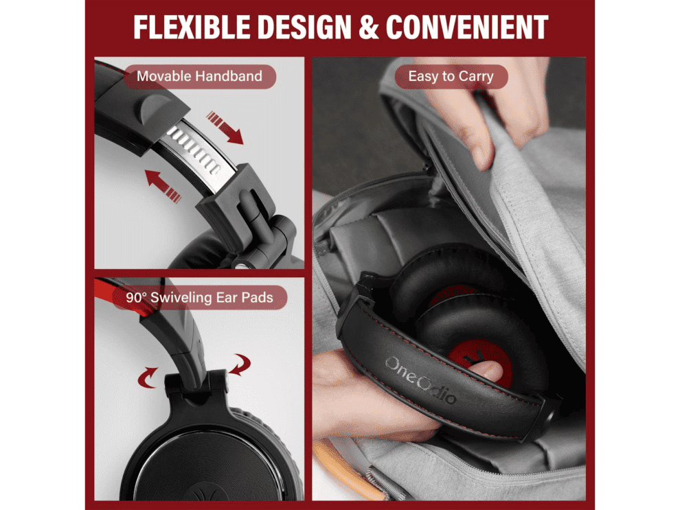 Oneodio Pro 10 Professional Wired Over Ear DJ and Studio Monitoring ...