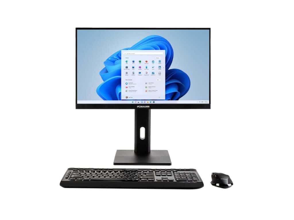 PCBuilder FUSION Non-Touch AiO Desktop - 24", Celeron, 8GB RAM, 480GB ...