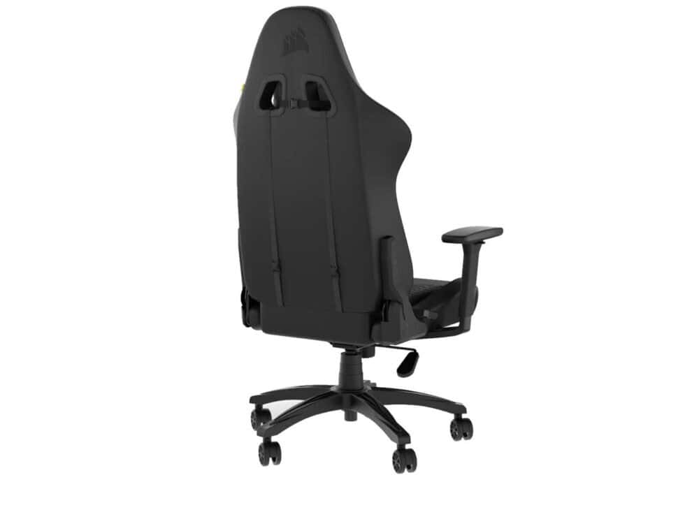 Corsair TC100 Relaxed Gaming Chair - Black/Black, Leatherette - tech.co.za