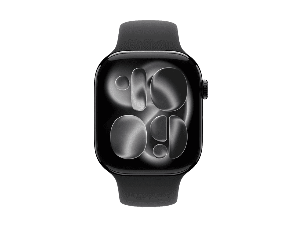 Apple Watch Series 11 46mm Jet Black Aluminum Case with Black Sport ...