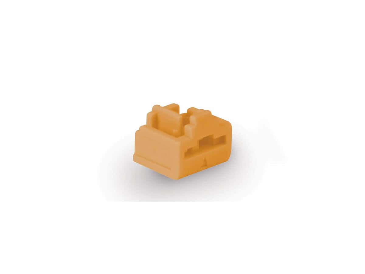 Lindy Rj45 Port blocker - Orange, 10 Pack, 1 Key - tech.co.za