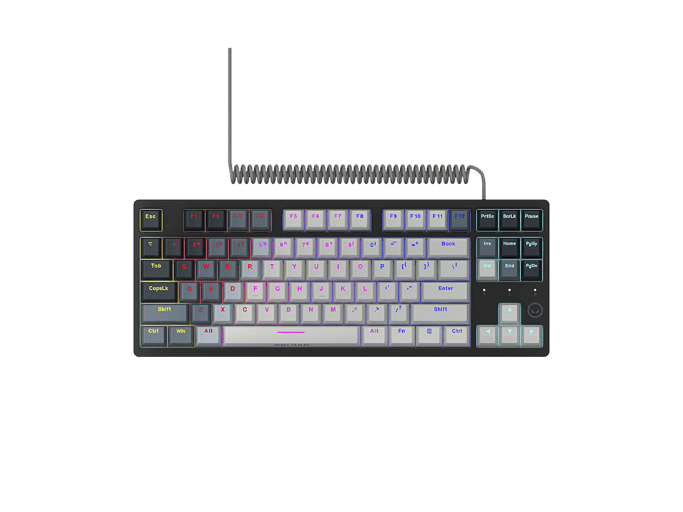 LORGAR Azar 514TKL, Wired RGB mechanical gaming keyboard - White - tech ...